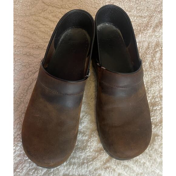 Dansko | Shoes | Dansko Mens Professional Brown Leather Clog Shoe Slip ...